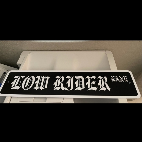 Accents | New Metal Lowrider 4x16 Sign | Poshmark